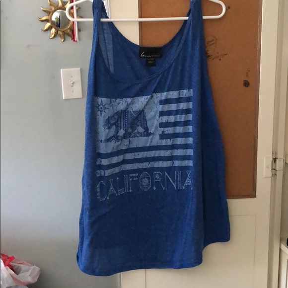 Lane Bryant | Tops | Blue California Tank | Poshmark